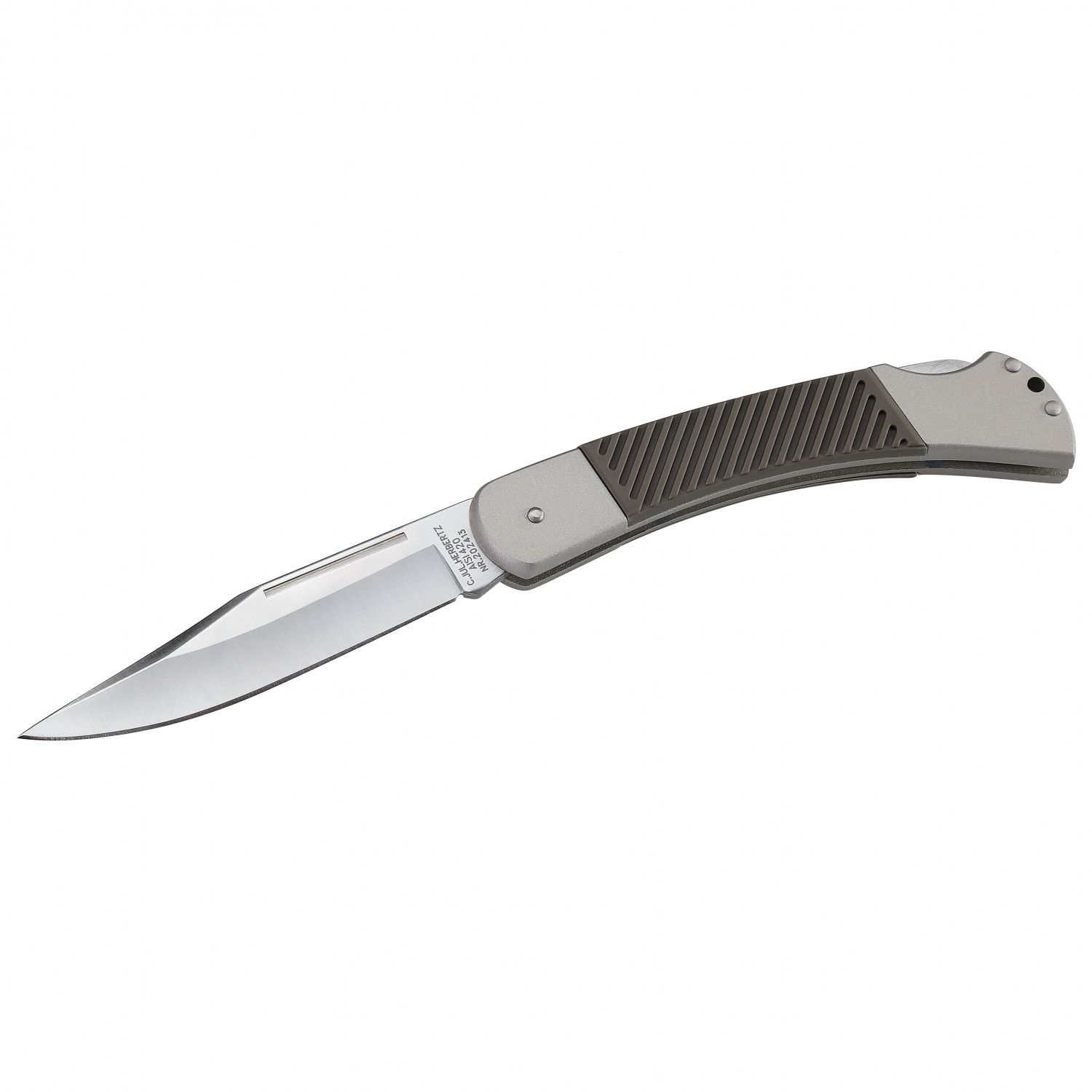 Herbertz Taschenmesser, Serie 2024, AISI 420, Klinge 13 cm, Elastomer ...